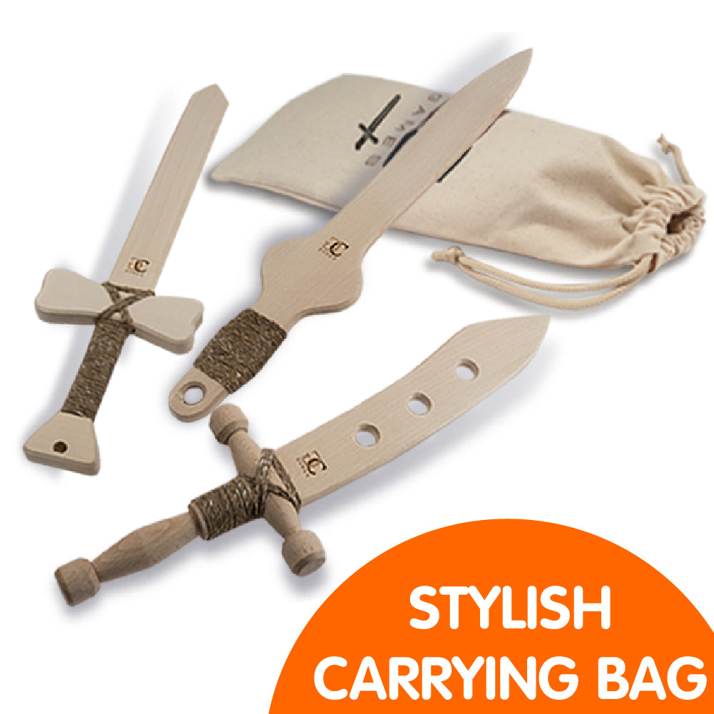 Wooden Swords Outdoor Play Set – CG Home Games